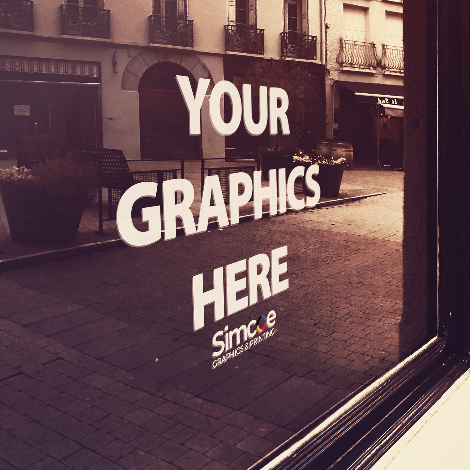 White Static Window Cling - SimcoeGP